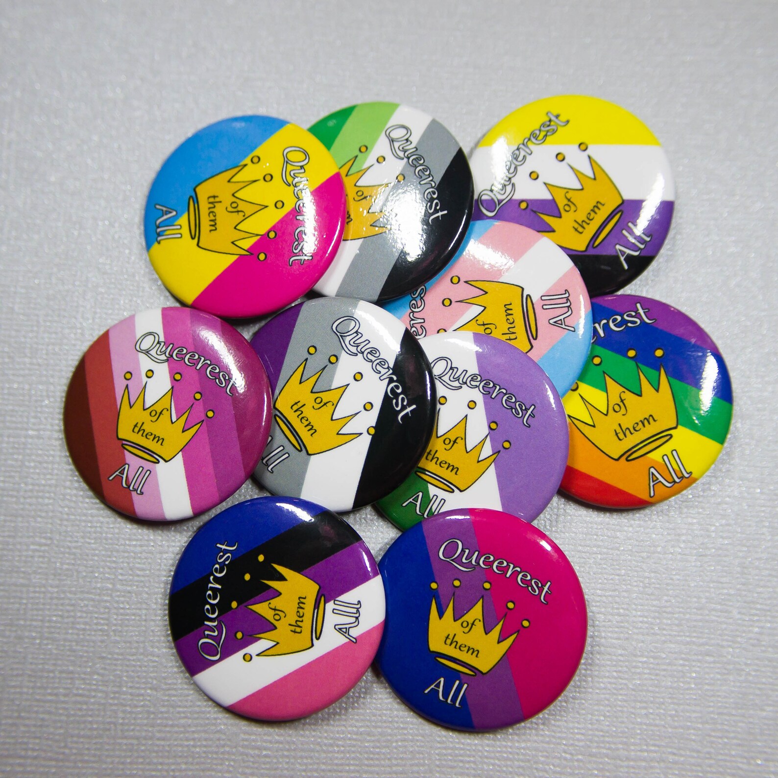 LGBTQ Pride Buttons Queerest of Them All Booty Has No - Etsy