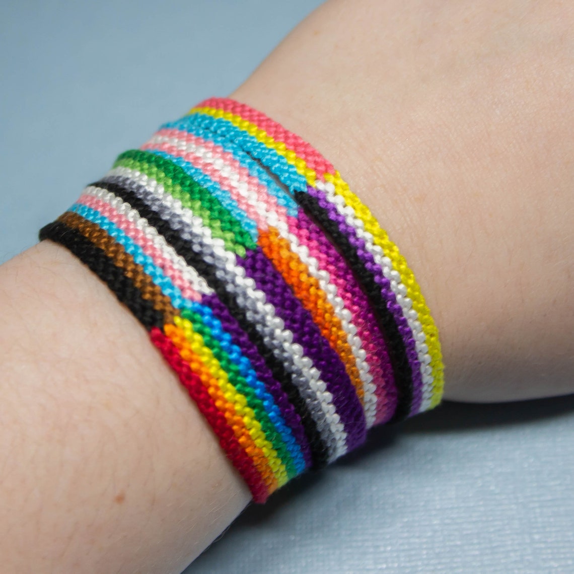 Double LGBTQ Pride Flag Friendship Bracelet Tutorial PDF - Etsy