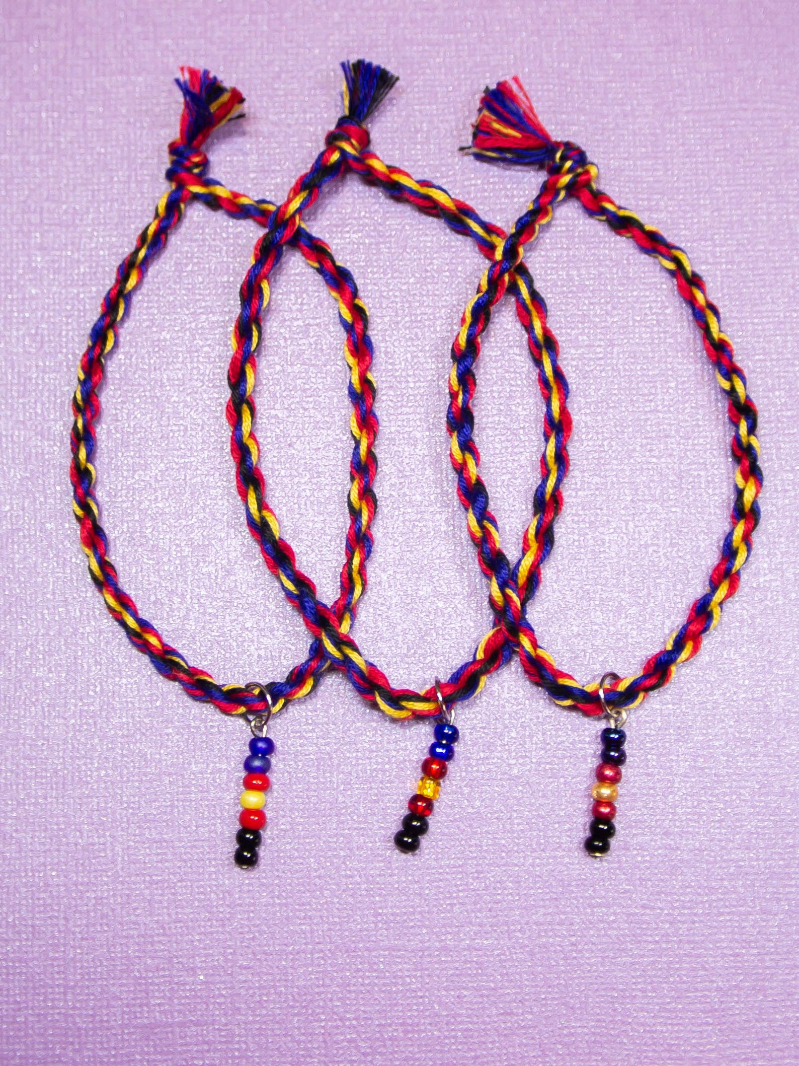 Polyamory Friendship Bracelet With Beaded Pendant LGBTQ | Etsy