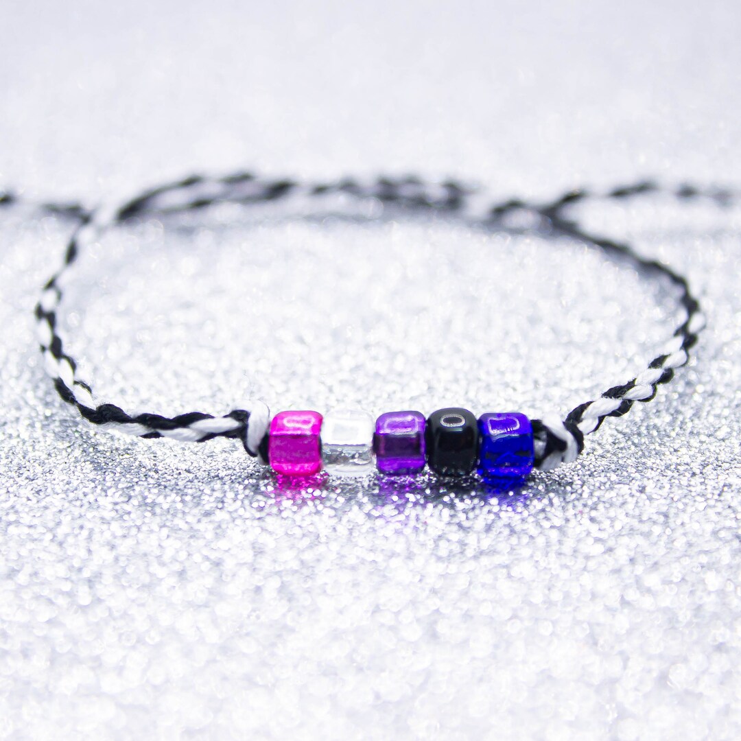 Genderfluid Pride Beaded Bracelet: LGBT Friendship Jewelry - Etsy