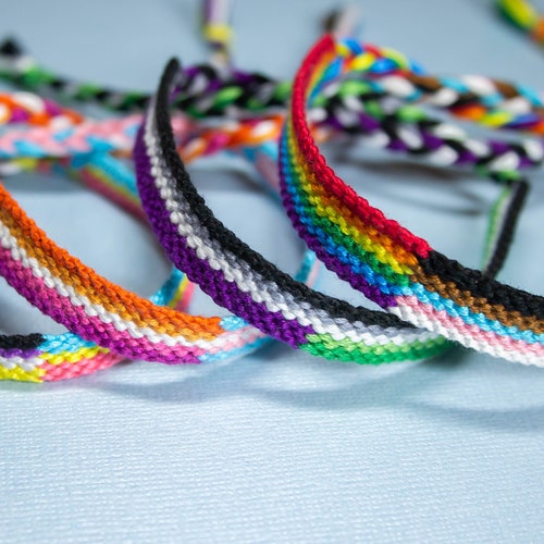 Pansexual Bracelet Pride Flag Lgbt Asexual Bisexual Etsy