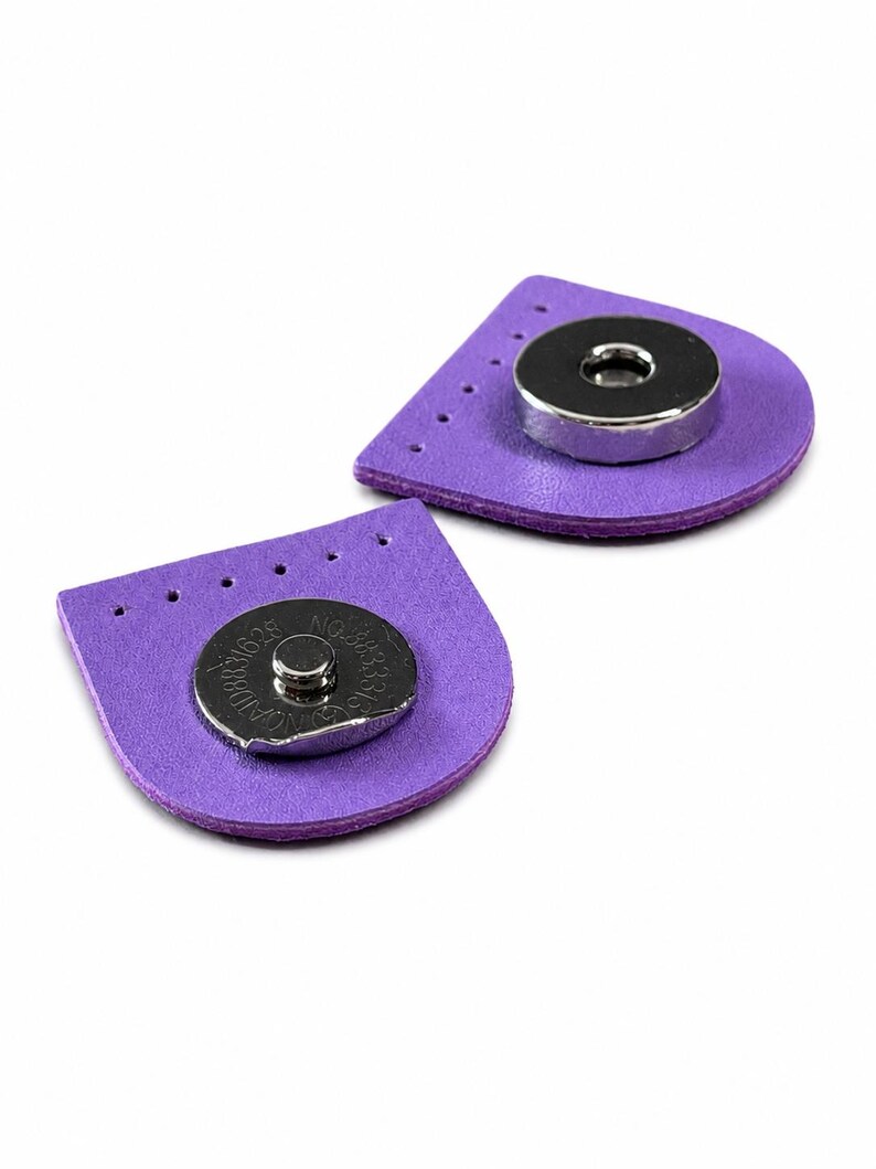 Magnetic Bag Clasps With Leather Base Sew-on Snap Closure for Handmade ...