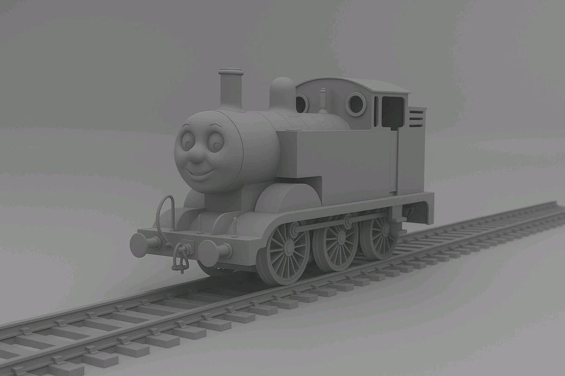 Gauge 1 Thomas the Tank – Custom 3D Model Train Engine - Etsy