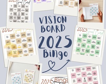 Pink 2025 Goal-setting Bingo Card | Digital Download | Fun ...