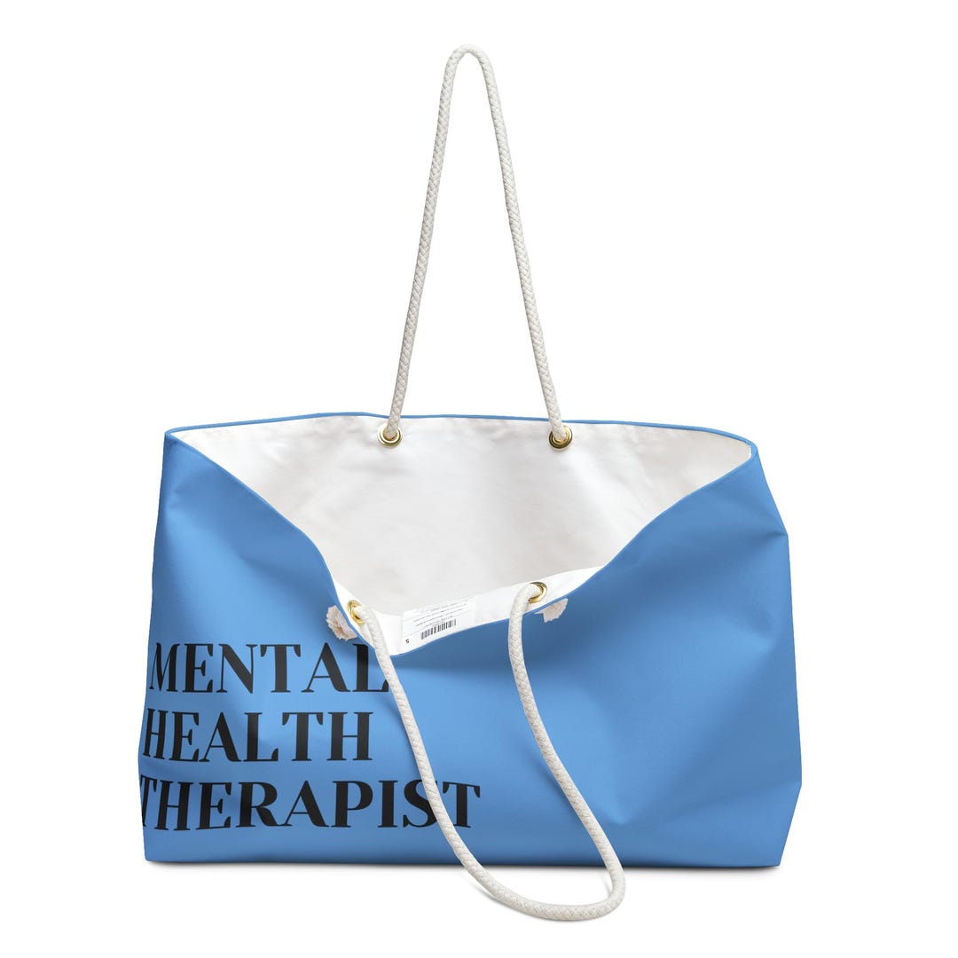 Mental Health Therapist Bag Blue - Etsy