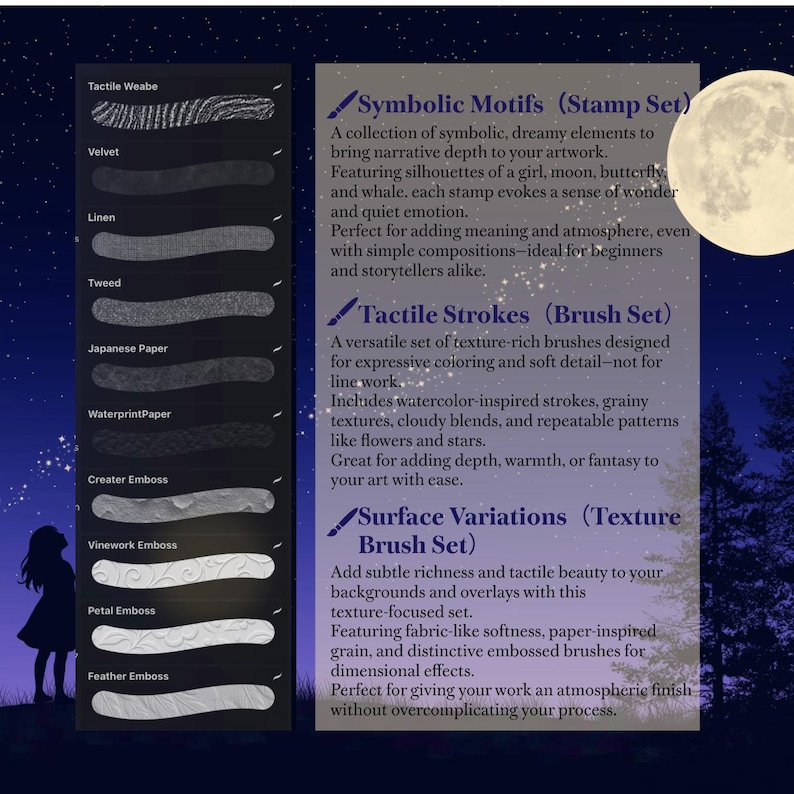 Procreate Brushes – Imaginary Elements Collection | 70 Fantasy Stamps ...