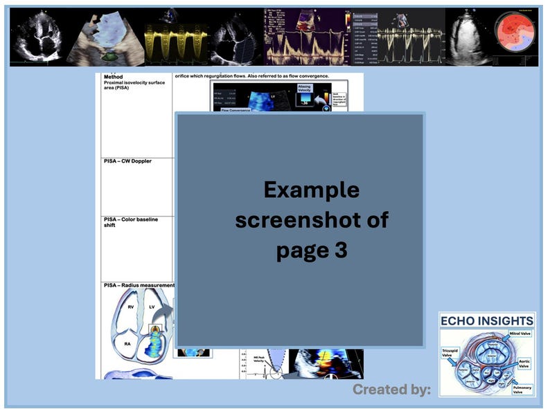 Mitral Regurgitation Echo Assessment Guide, Study Guide, Echocardiogram ...