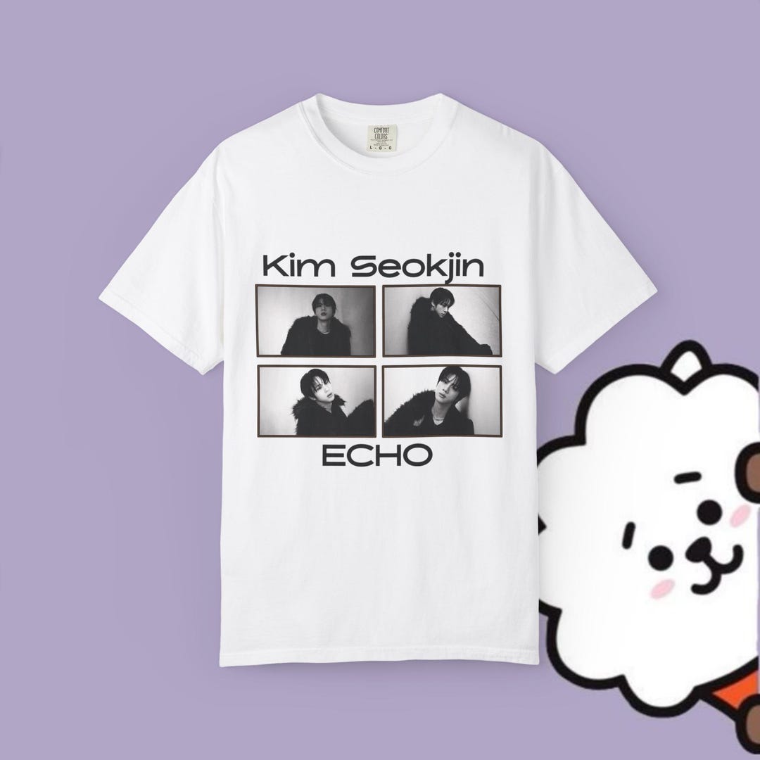 Kim Seokjin Echo T-shirt, BTS Army Gift, Run Seokjin Tour, Concerts ...