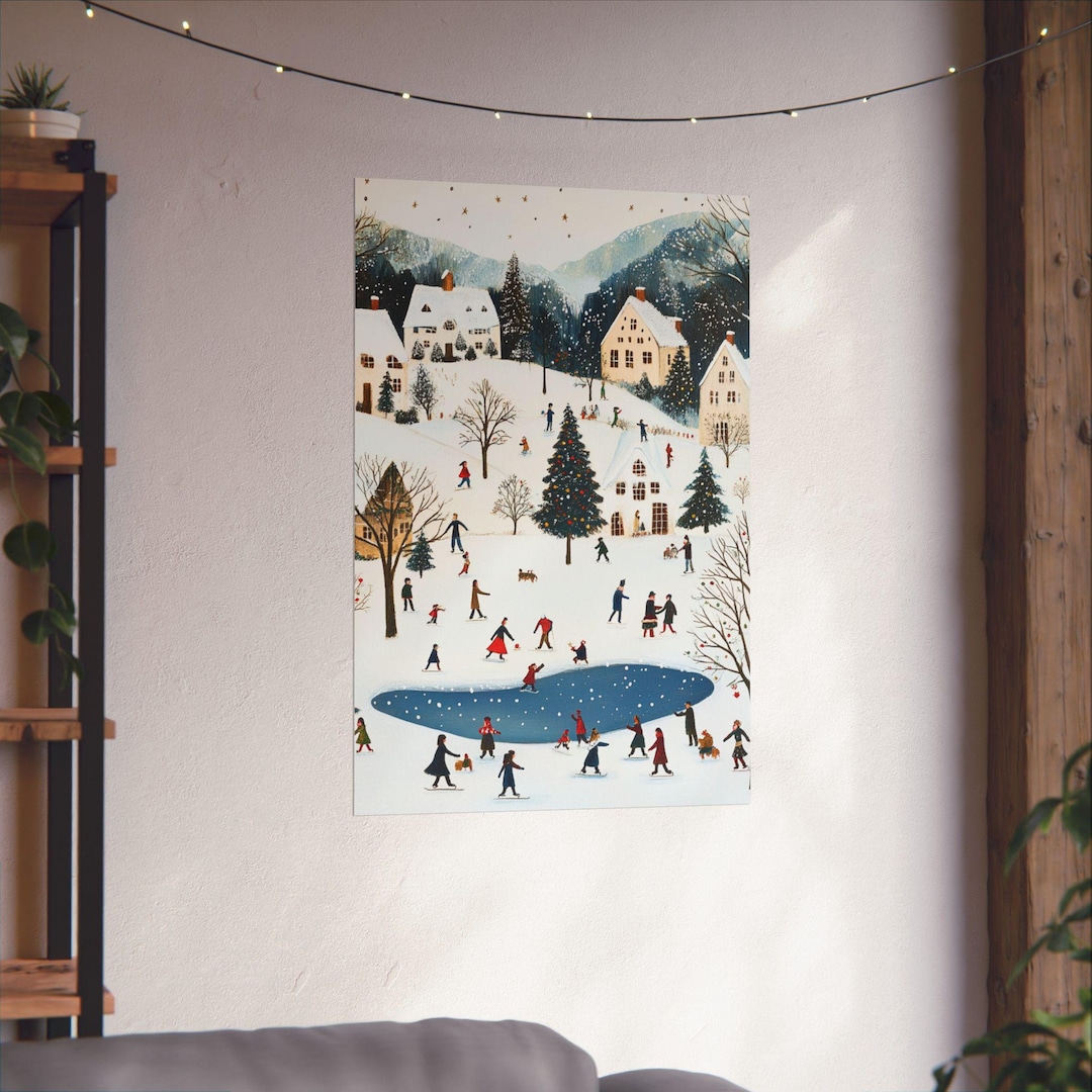 Winter Wonderland Matte Vertical Poster, Cozy Home Décor, Holiday Gift ...