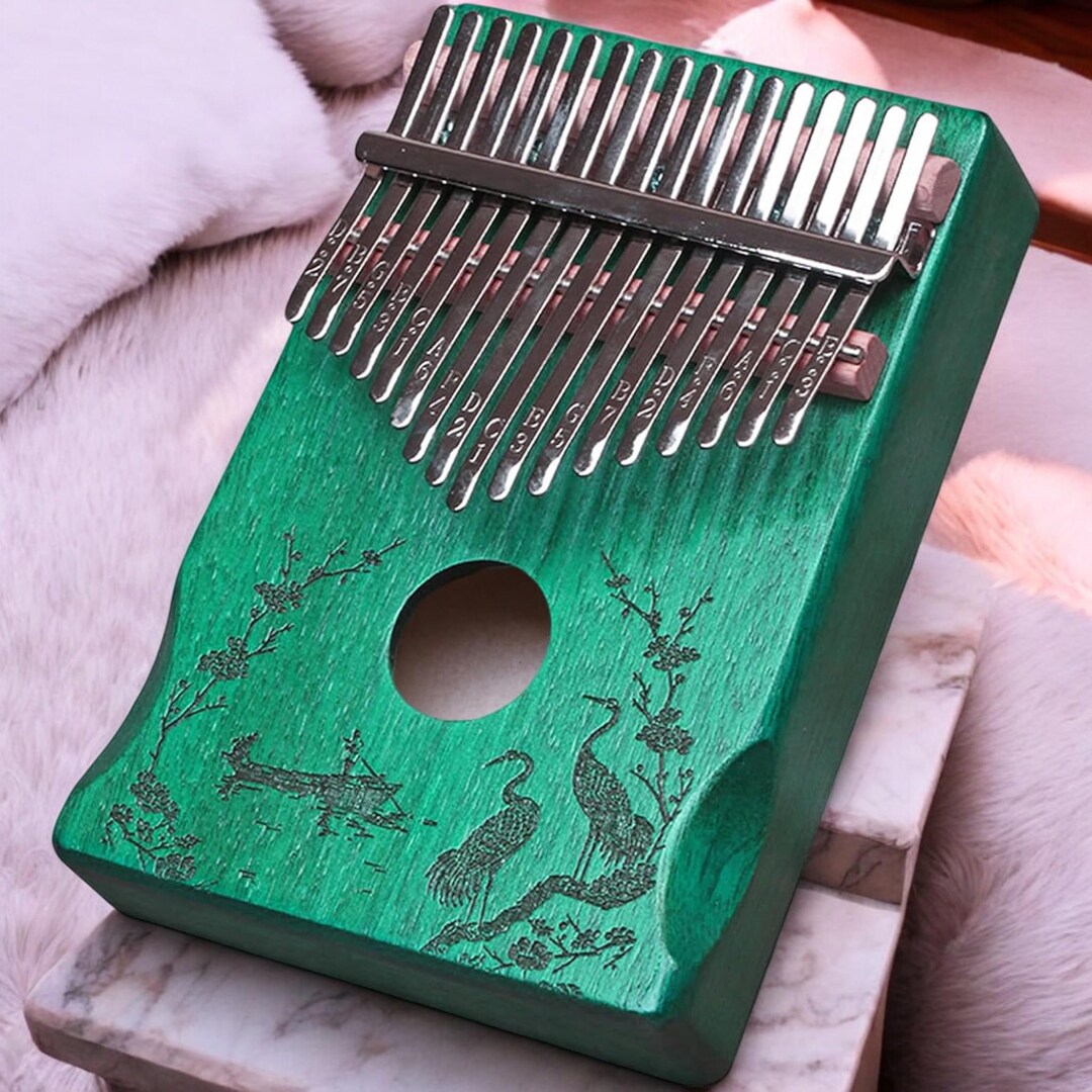 Kalimba Thumb Piano 17-key Professional Tuned Finger Piano Kit Portable ...