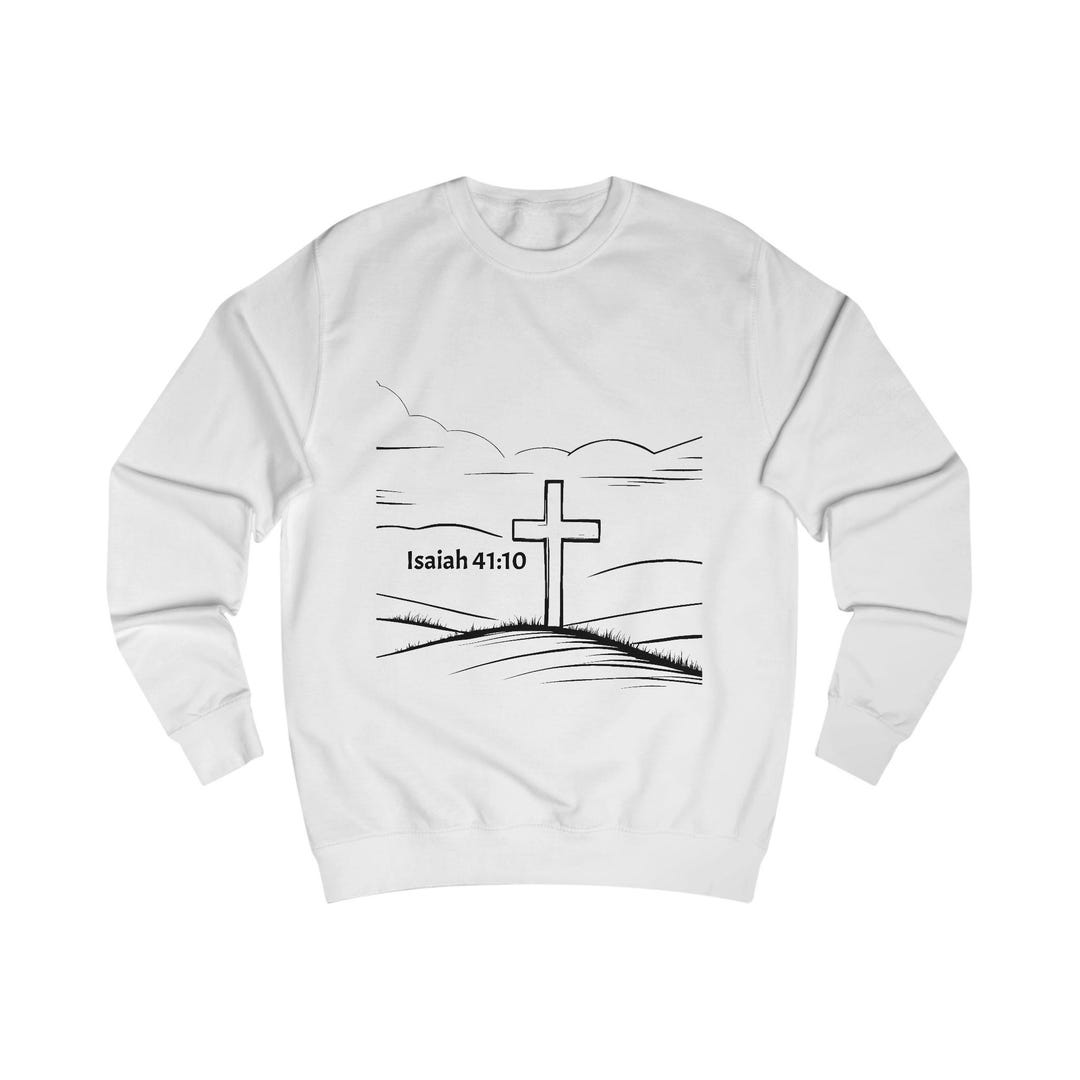 Christian Cross Isaiah 41:10 Unisex Sweatshirt, Religious Pullover ...