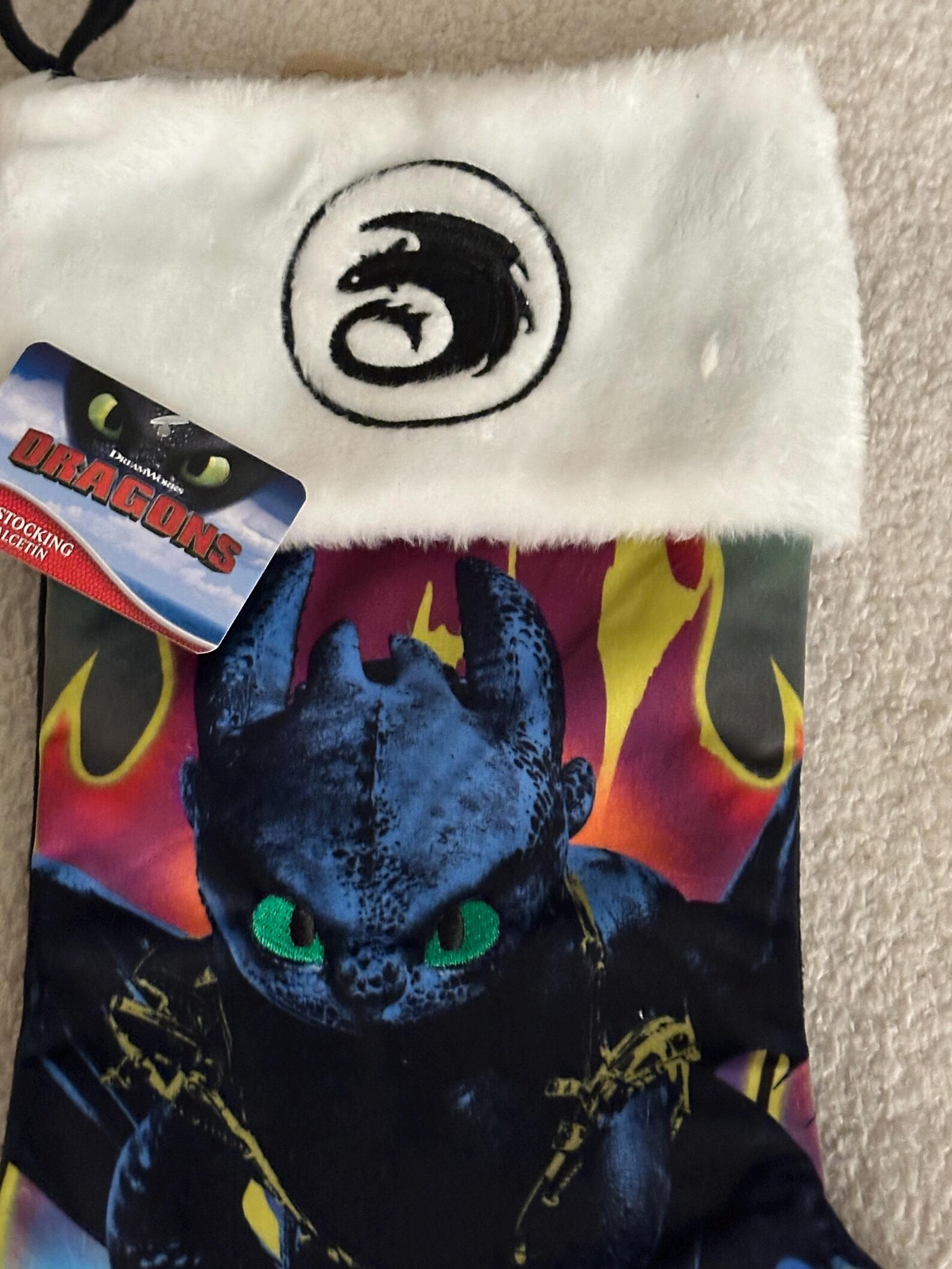 Dreamworks Dragons Toothless Night Fury 19” Christmas Stocking - Etsy