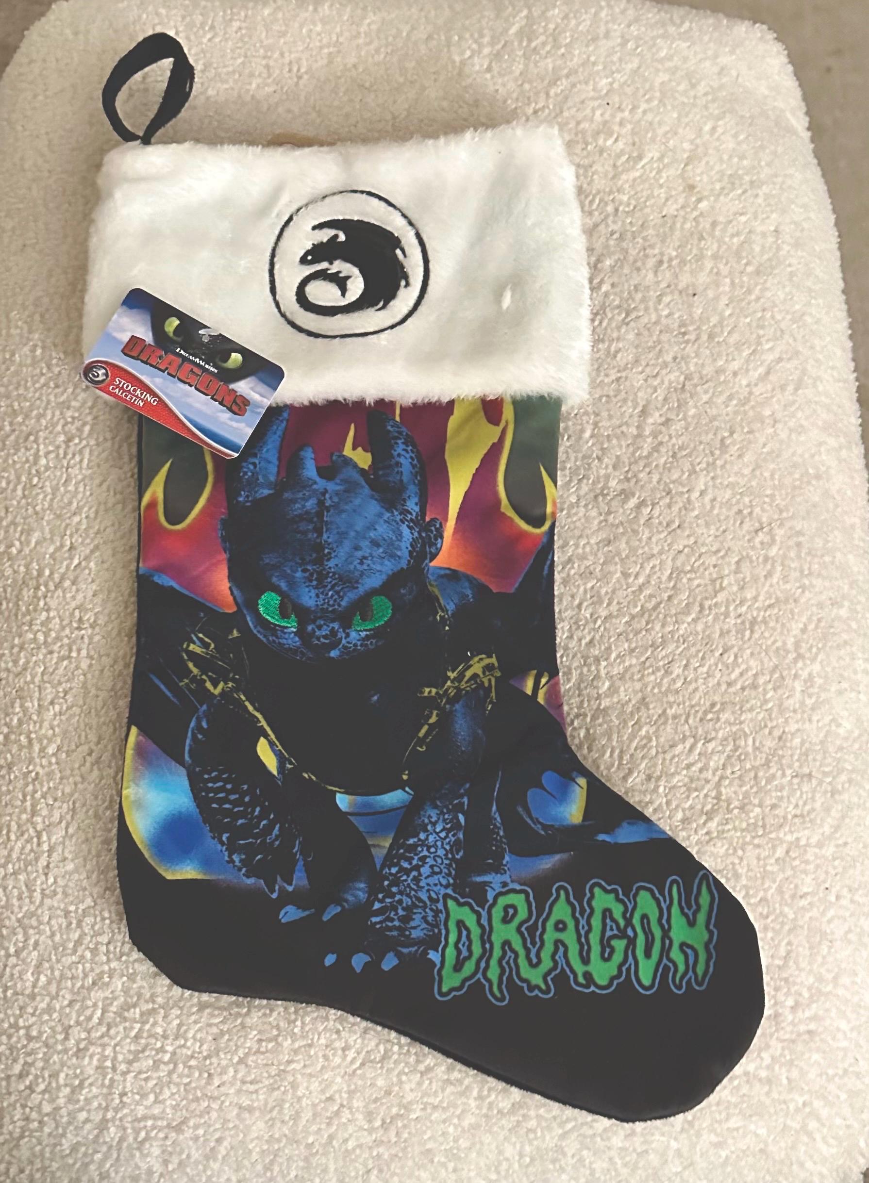 Dreamworks Dragons Toothless Night Fury 19” Christmas Stocking - Etsy