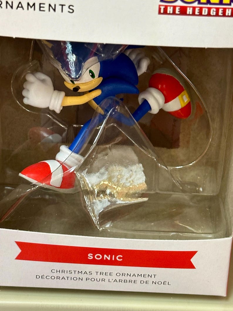Hallmark Sonic the Hedgehog Running Christmas Ornament - Etsy