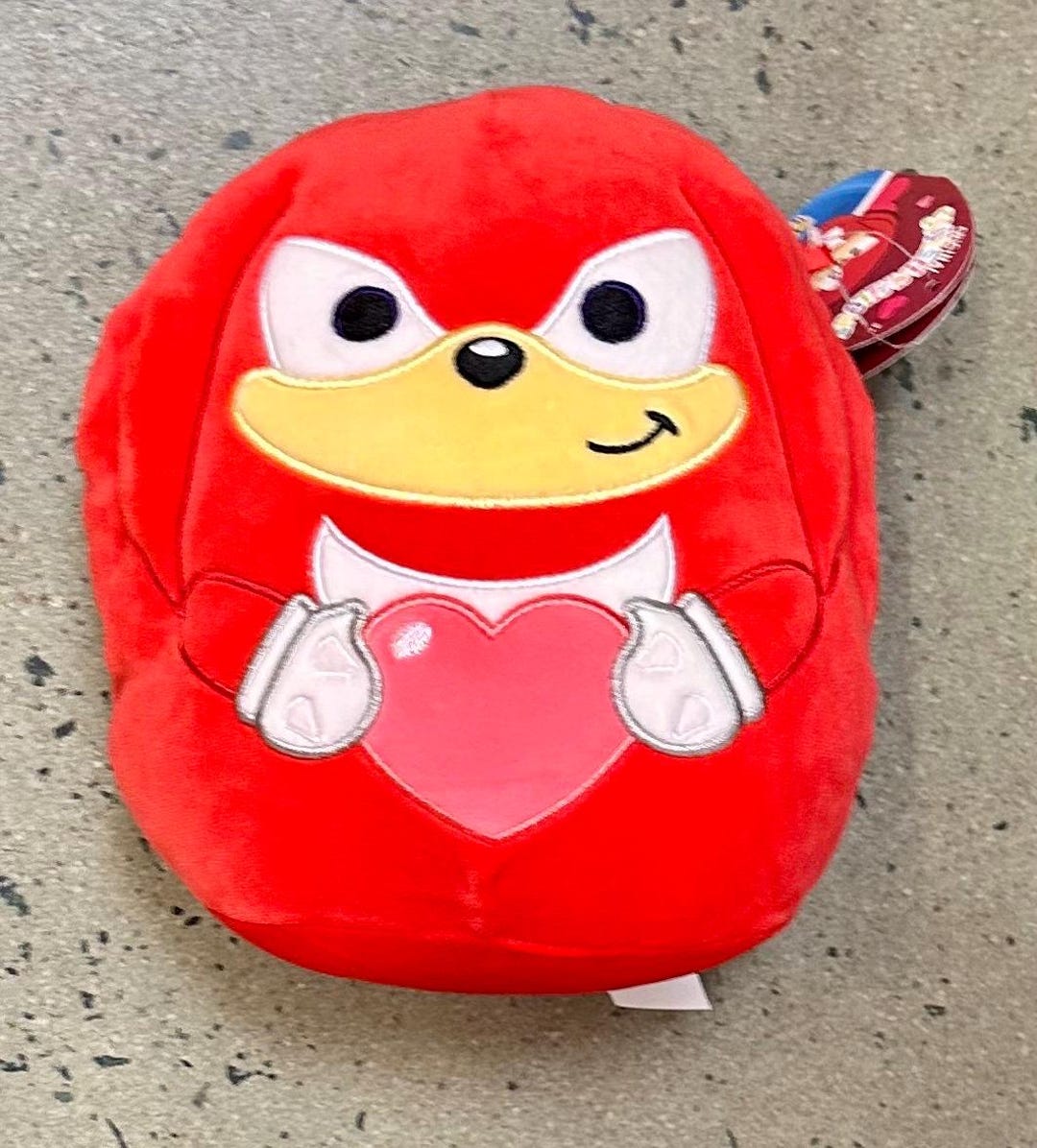 Valentines Day Sonic the Hedgehog 8 Squishmallow Knuckles With Heart - Etsy