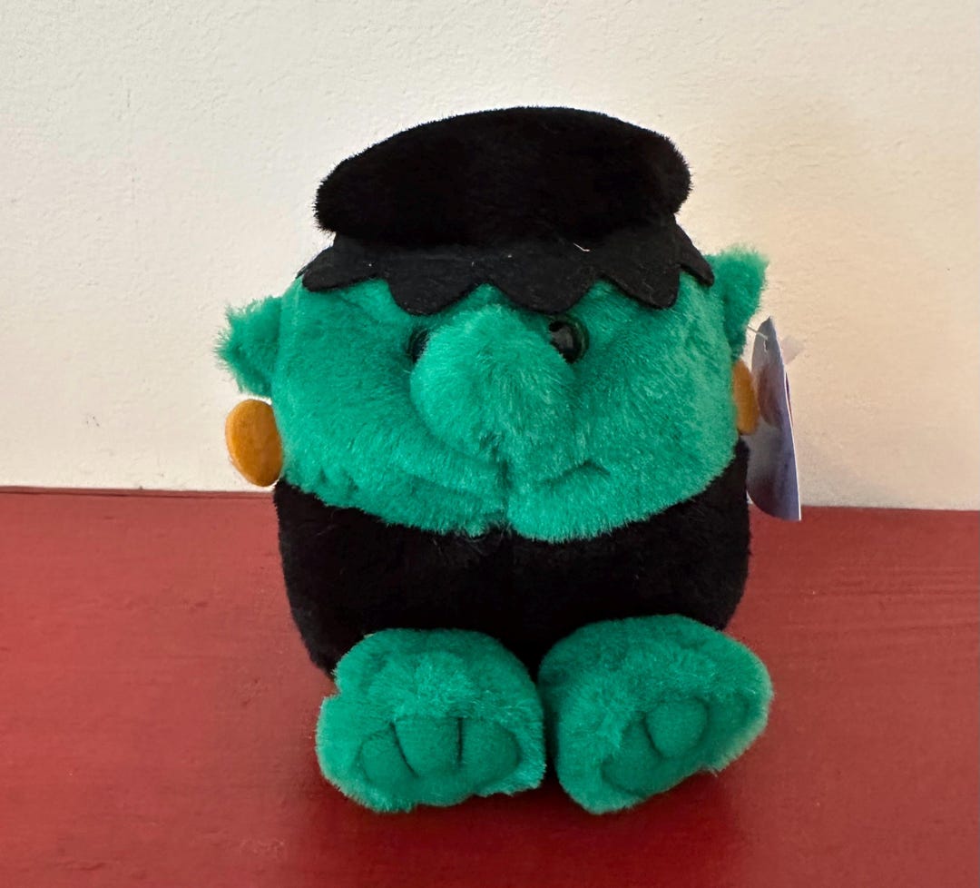 Puffkins Vintage Halloween Limited Stitch Frankenstein Monster Bean Bag ...