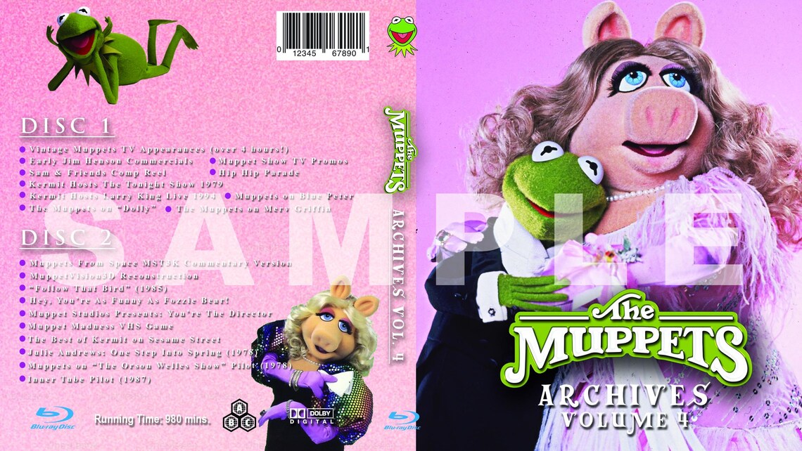 Muppet Archives Vol 4 Custom Blu-ray COVER Digital Download - Etsy