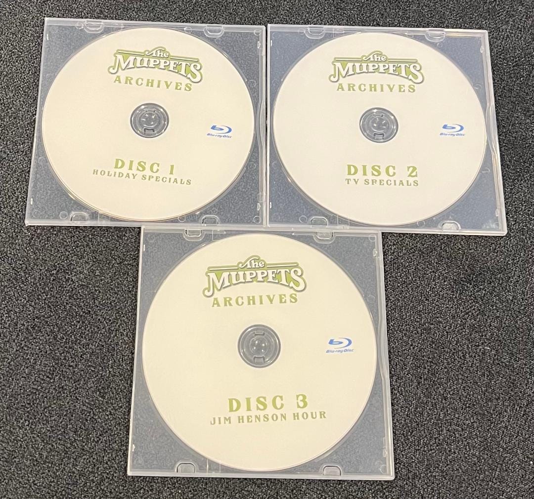 Muppets Archives 3-disc Blu-ray (specials/jim Henson Hour) DISCS ONLY ...
