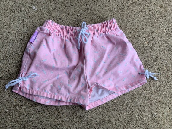Girls Vintage Pink Floral Osh Kosh Shorts - Gem