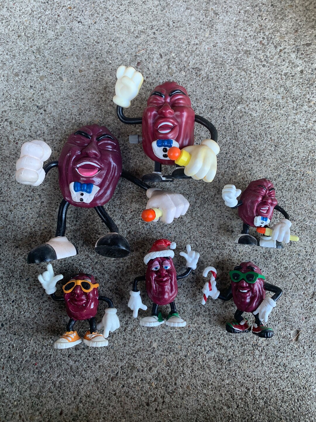 Vintage Lot of California Raisins Figures - Etsy