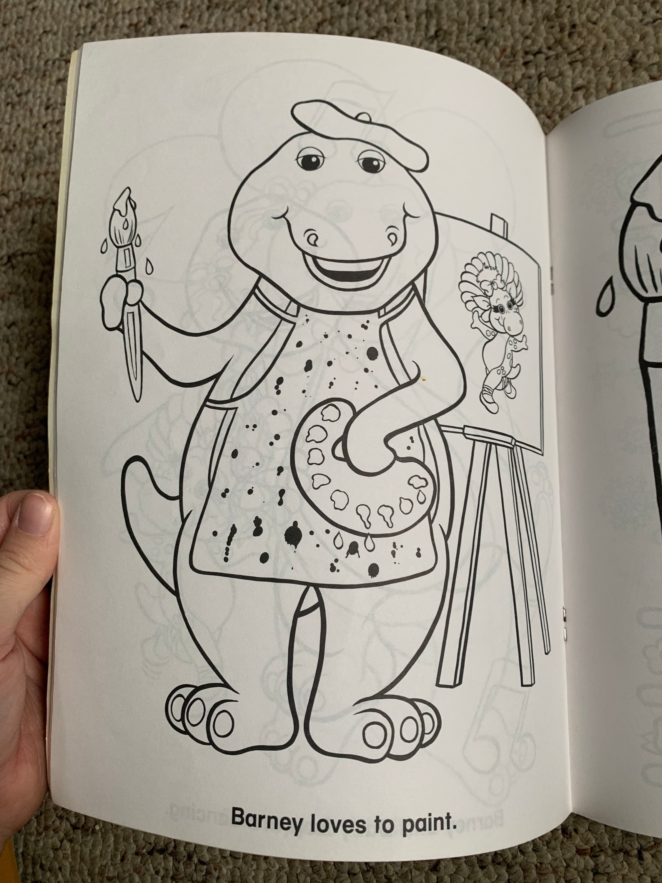 Barney The Dinosaur Coloring Pages