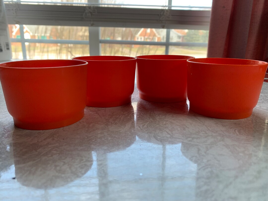 Vintage Tupperware Snack Bowls Set of Four - Etsy