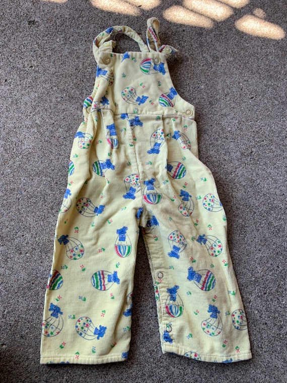 Kids Vintage Teddy Bear Overalls 18m - Gem
