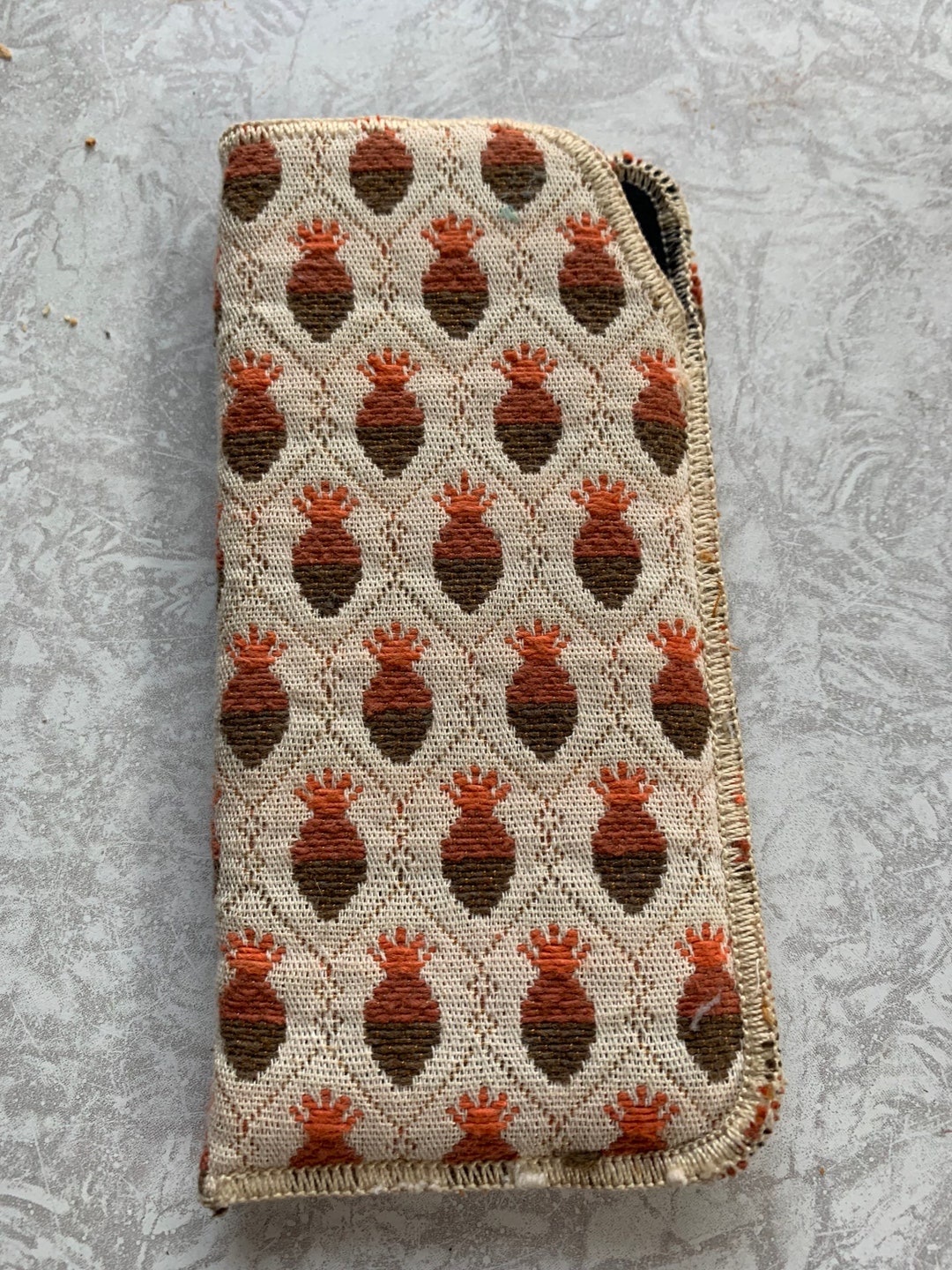 Vintage Cloth Eyeglass Case With Pineapples - Etsy