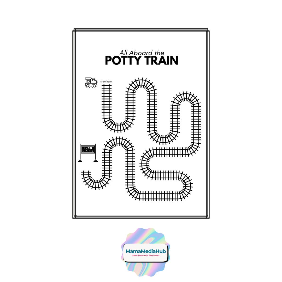 Potty Train | Printable Educational Worksheets for Toddlers and ...