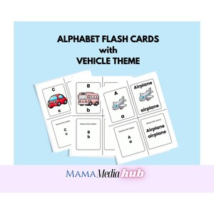 Vehicle-themed Alphabet Activity BUNDLE | Color and Trace | Printable ...