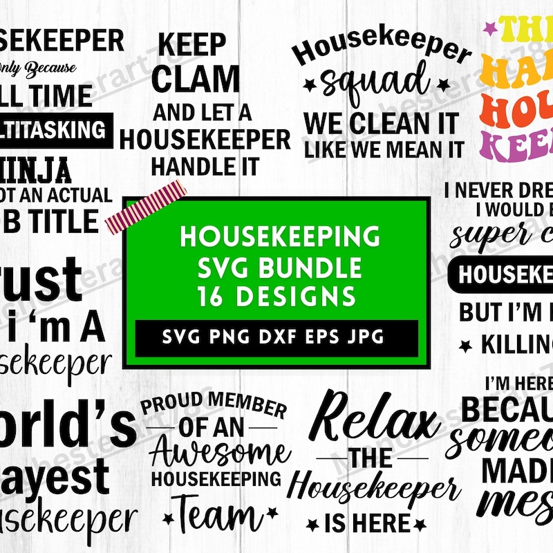 Housekeeping Svg - Etsy