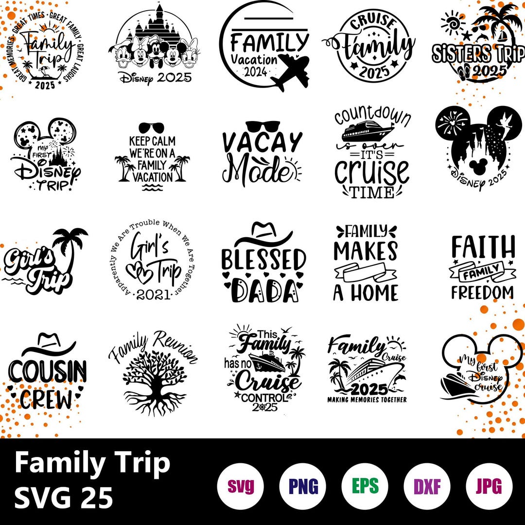 Family Trip SVG Bundle | Matching Family Vacation Svg 2025 | Holiday ...