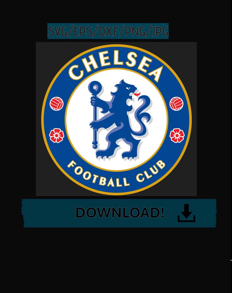 Chelsea Fc SVG, PNG, PDF, Dxf, Jpgfiles T-shirt Design Digital Prints ...
