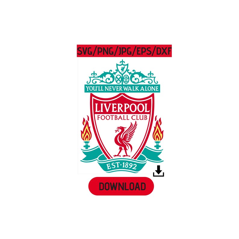 Liverpool Fc SVG, PNG, PDF, Dxf, Jpgfiles T-shirt Design Digital Prints ...