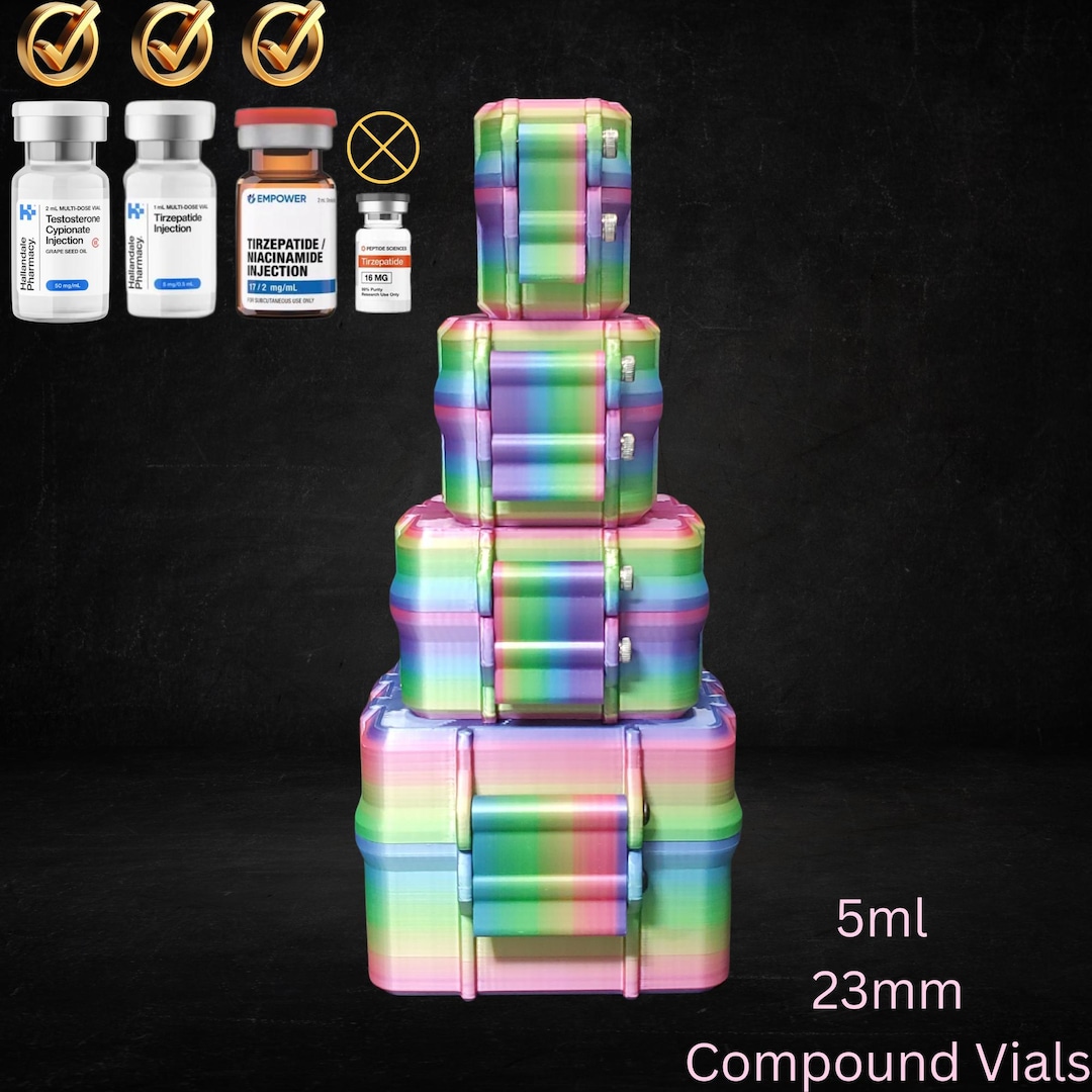 5ml Storage Box - Compound Vials- TRT - Etsy