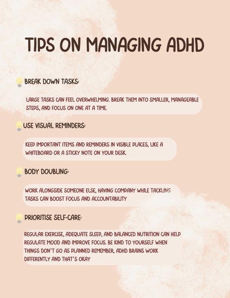 Your Ultimate ADHD Planner: Stay Organised, Focused & Thriving - Etsy