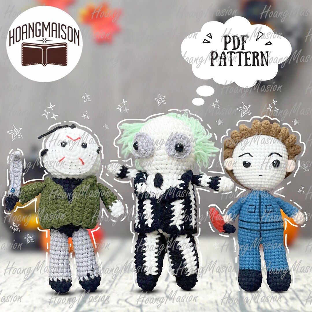 Crochet PDF Pattern, Amigurumi Pattern, Pdf Pattern, 3 in 1 Halloween ...