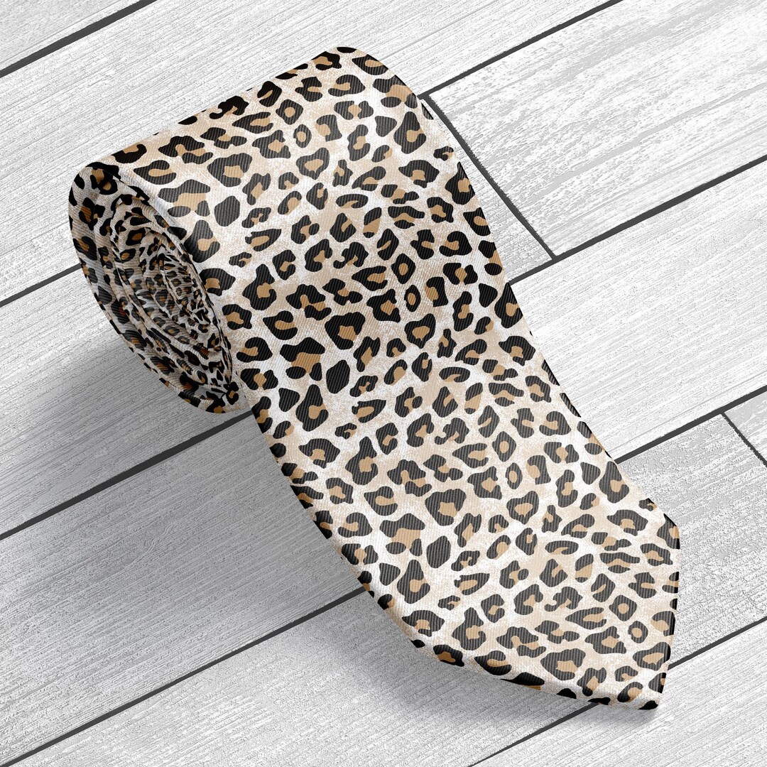 Modern Leopard Print Pattern Theme Necktie, Tie for Men, Kids Tie, Boys ...