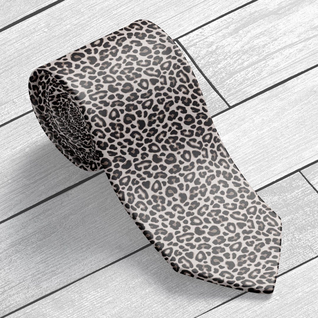Leopard Jaguar Print Pattern Theme Necktie, Tie for Men, Kids Tie, Boys ...