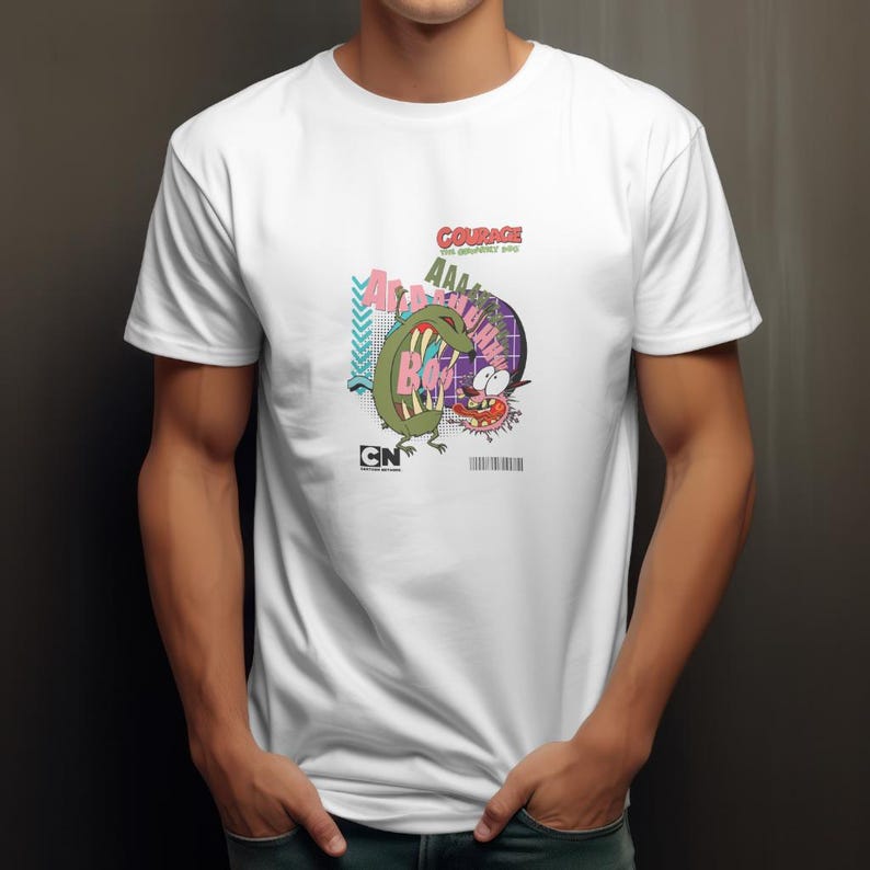 Courage the Cowardly Dog T-shirt - Etsy