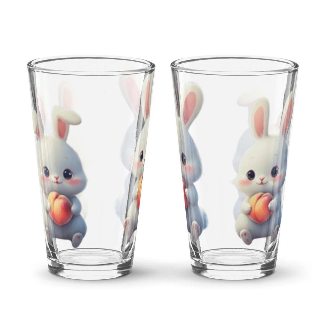 Rabbit Shaker Pint Glass - Etsy