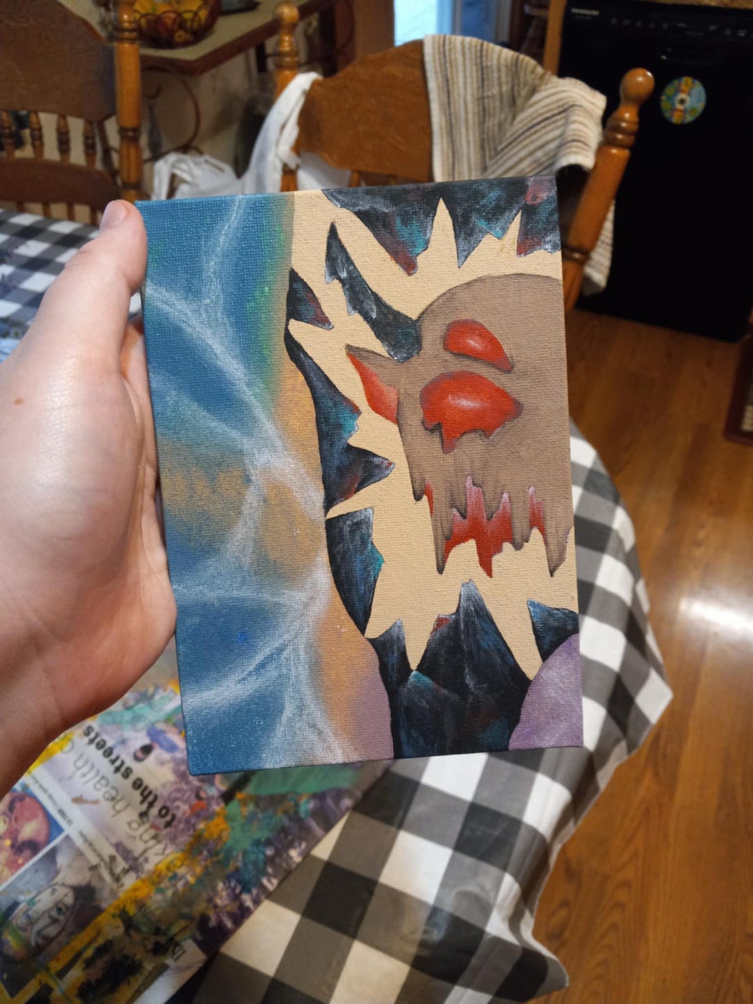 Painting, Creature, Demon, Pop Art, One of a Kind, Acrylic, Cheap - Etsy