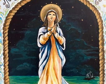 Our Lady Star of the Sea Stella Maris Art Print - Etsy