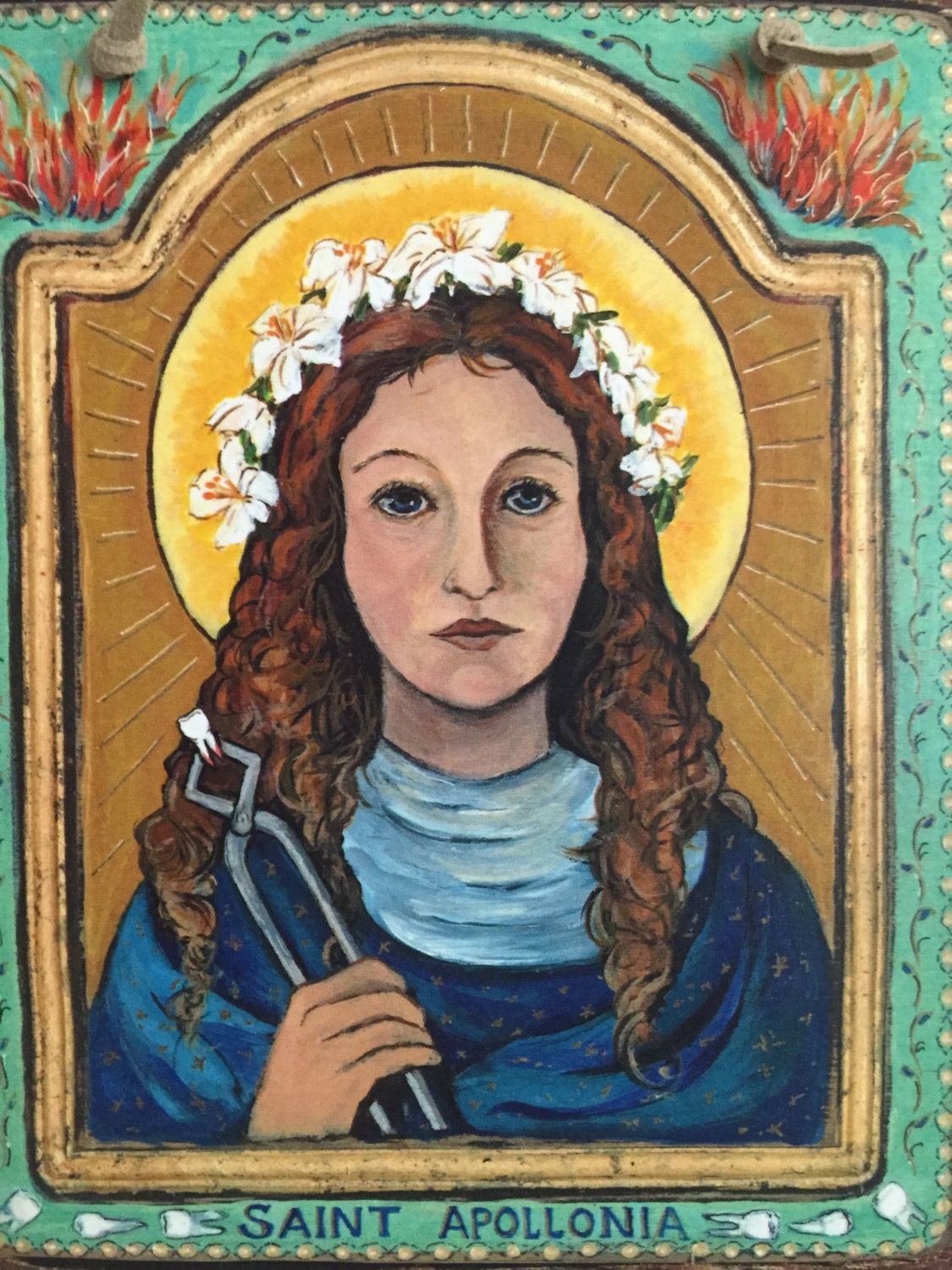 St Apollonia Dental Graduation Gift Catholic Art Wood Wall - Etsy
