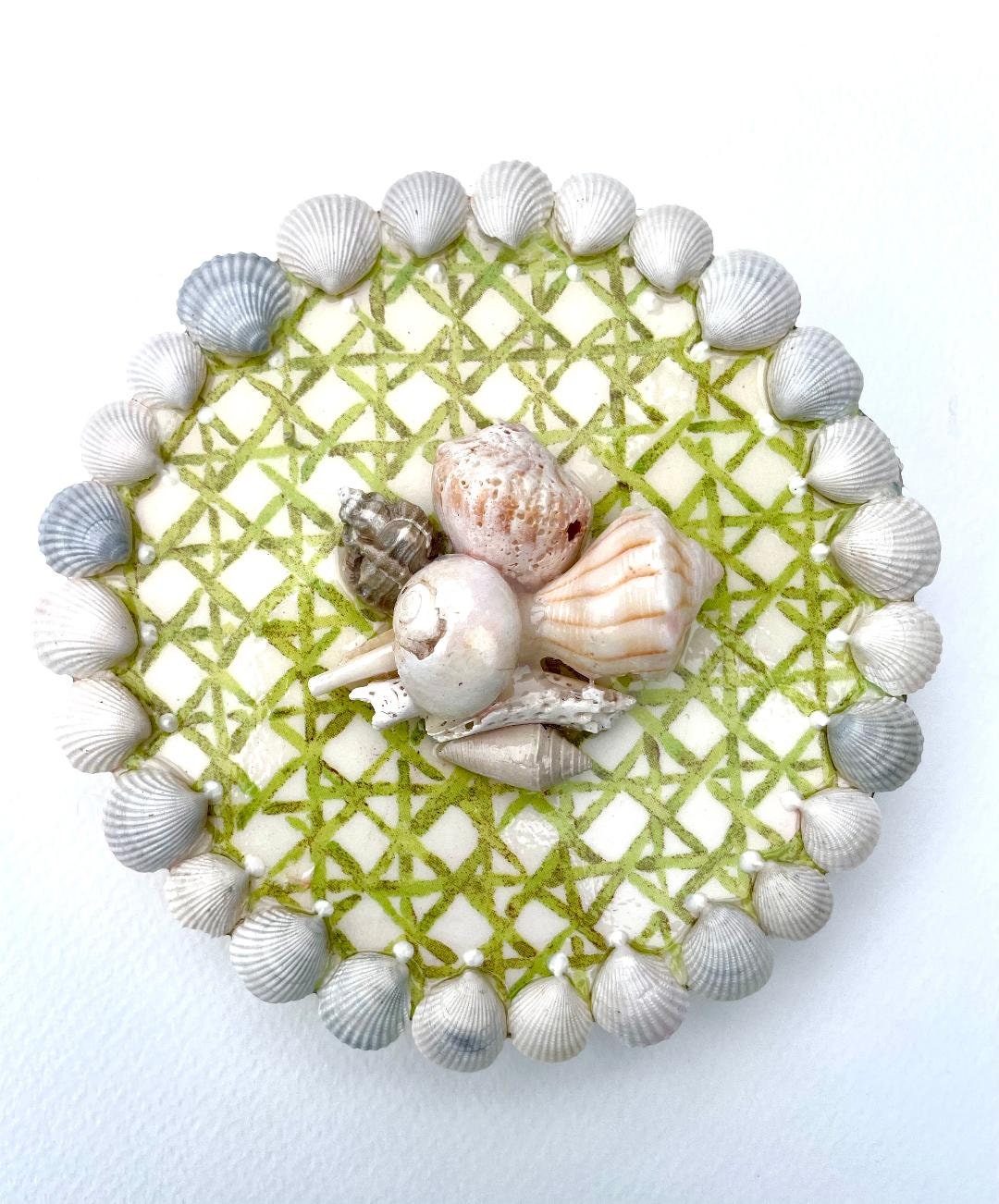 Beach Shell Bouquet Mosaic Wall Art Gift Unique Original Sea - Etsy