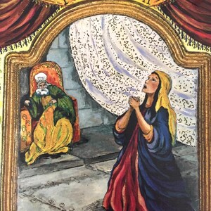 St Hannah Saint Hanna Catholic Art Old Testament Female Hero - Etsy