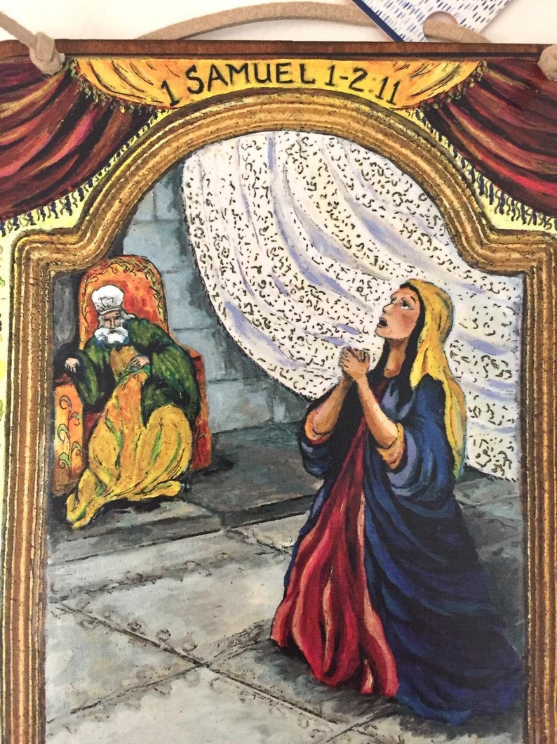 St Hannah Saint Hanna Catholic Art Old Testament Female Hero | Etsy