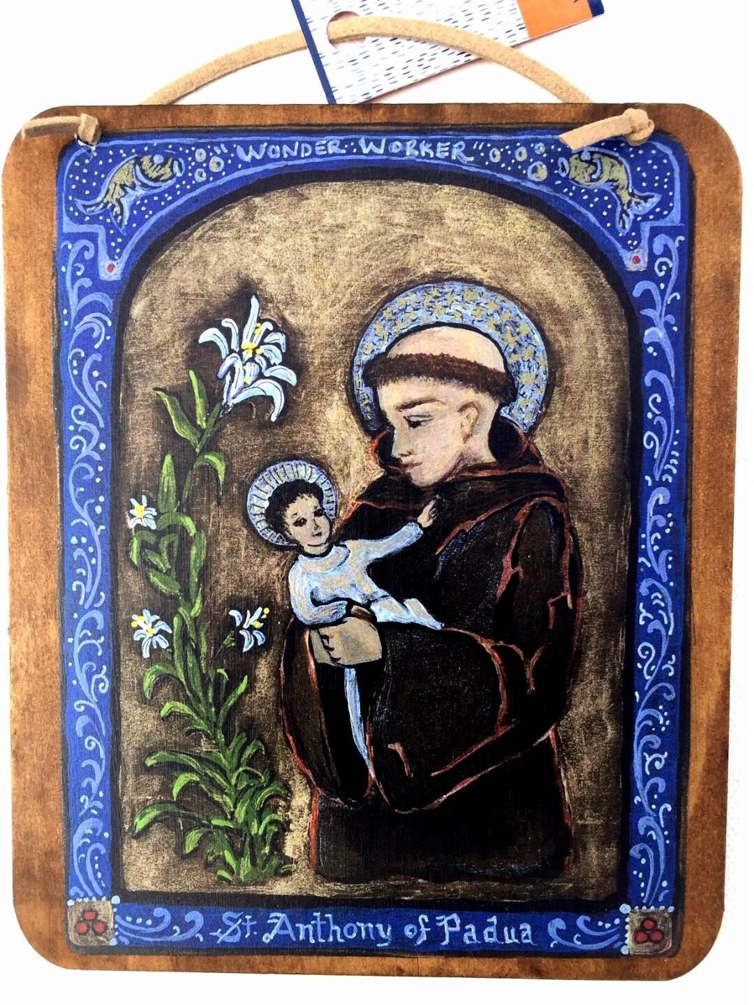 Retablo Shrine Icon St Saint Anthony of Padua Retablo - Etsy
