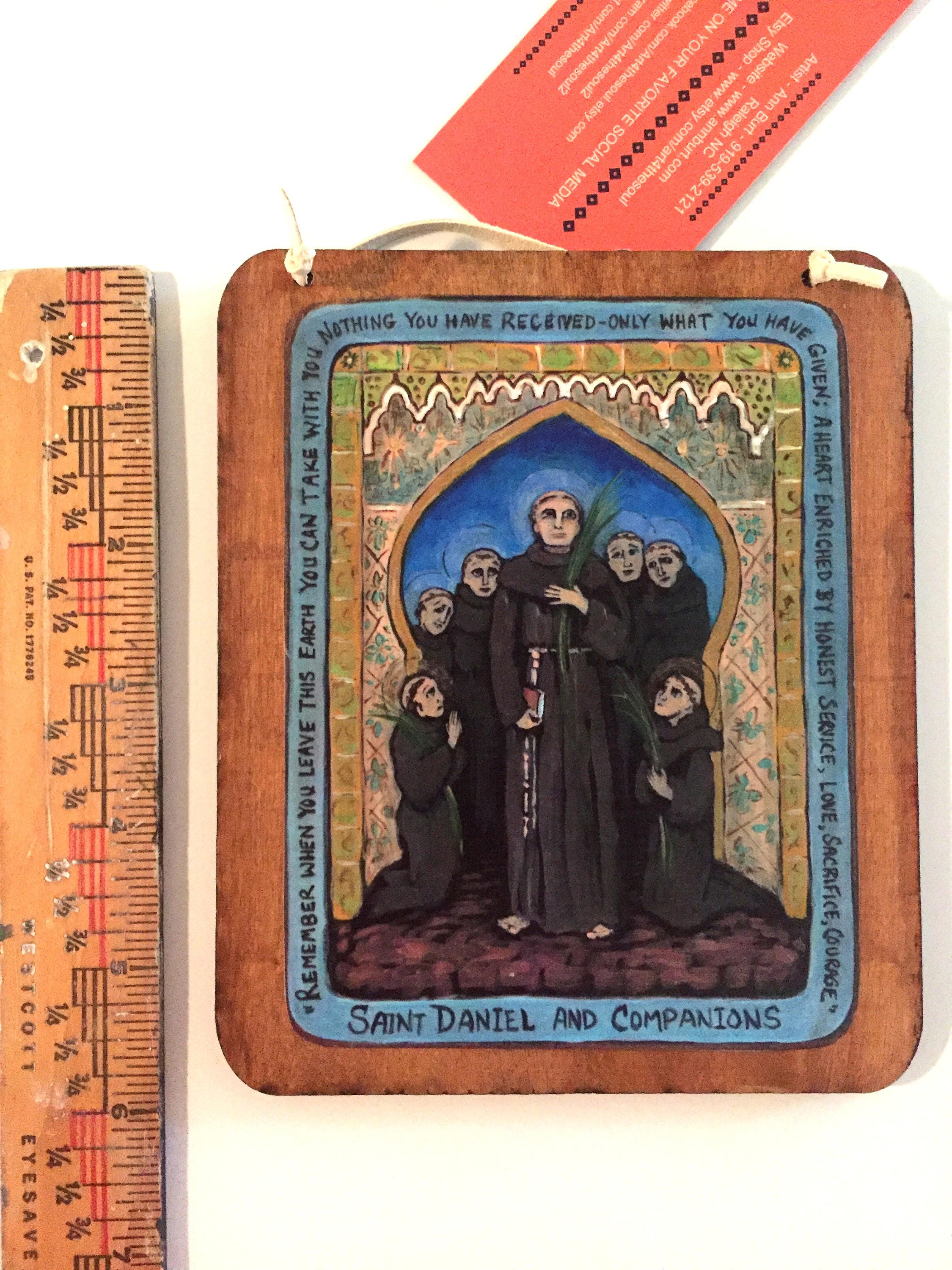 Retablo Catholic Art Saint Daniel and Companions St Daniel | Etsy