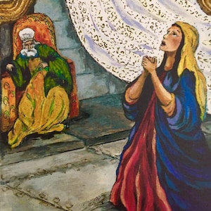 St Hannah Saint Hanna Catholic Art Old Testament Female Hero - Etsy